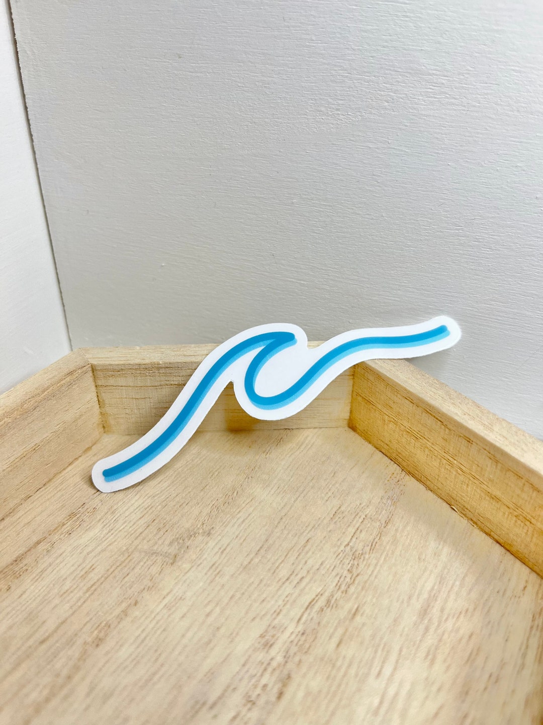 Clear Wave Sticker - Etsy