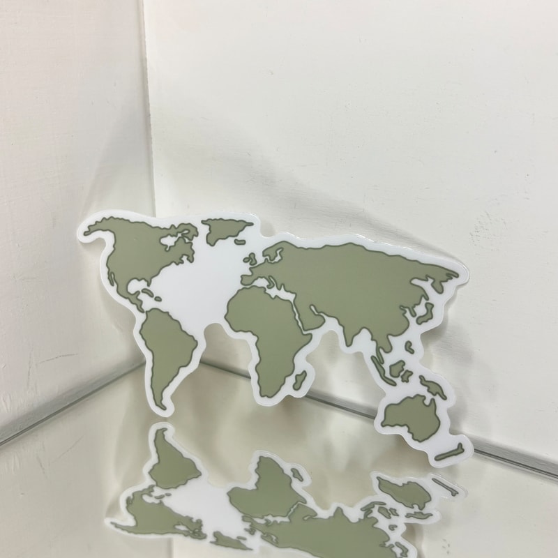 Clear Map of World - Etsy
