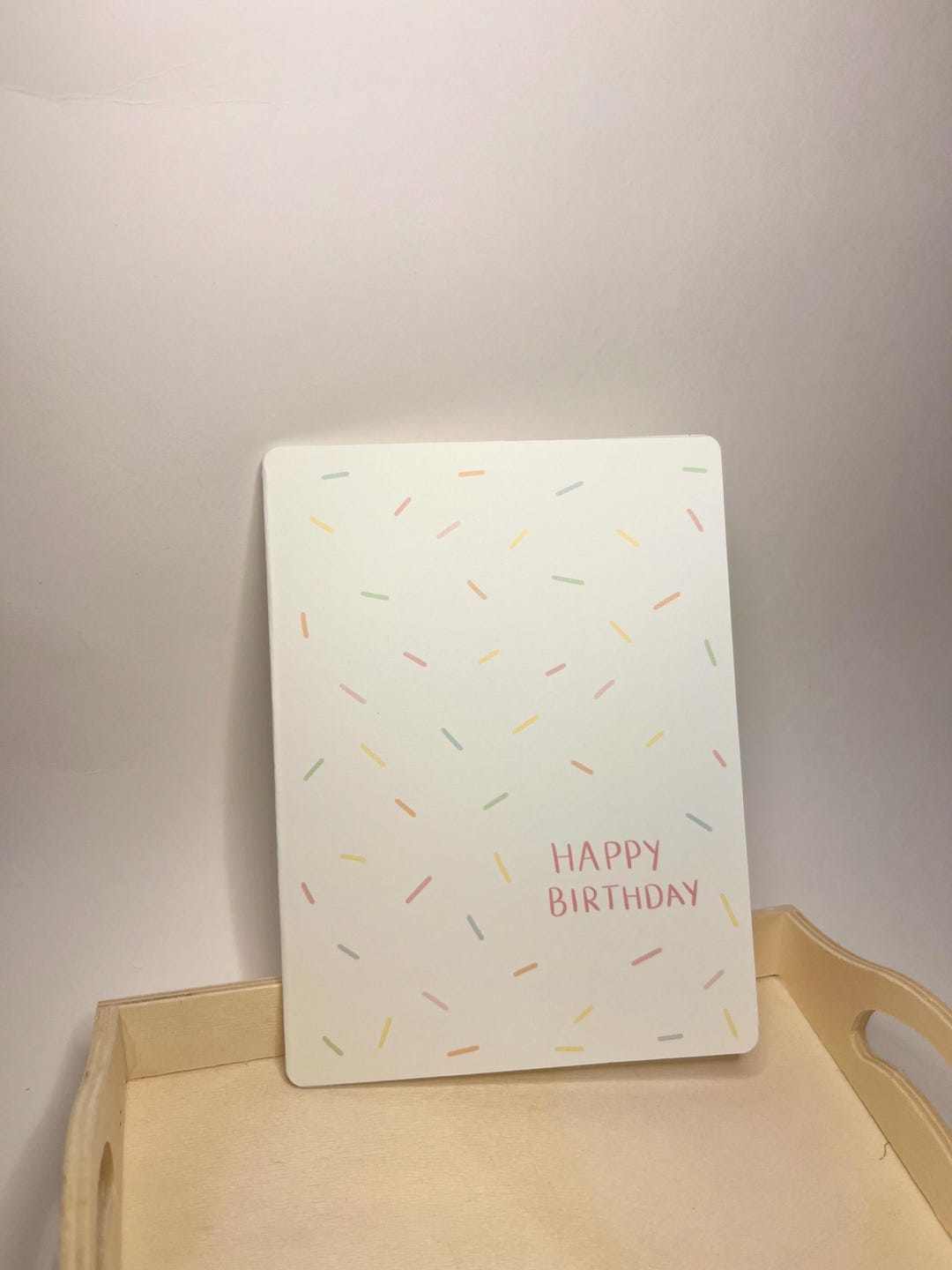Happy Birthday Confetti Card - Etsy