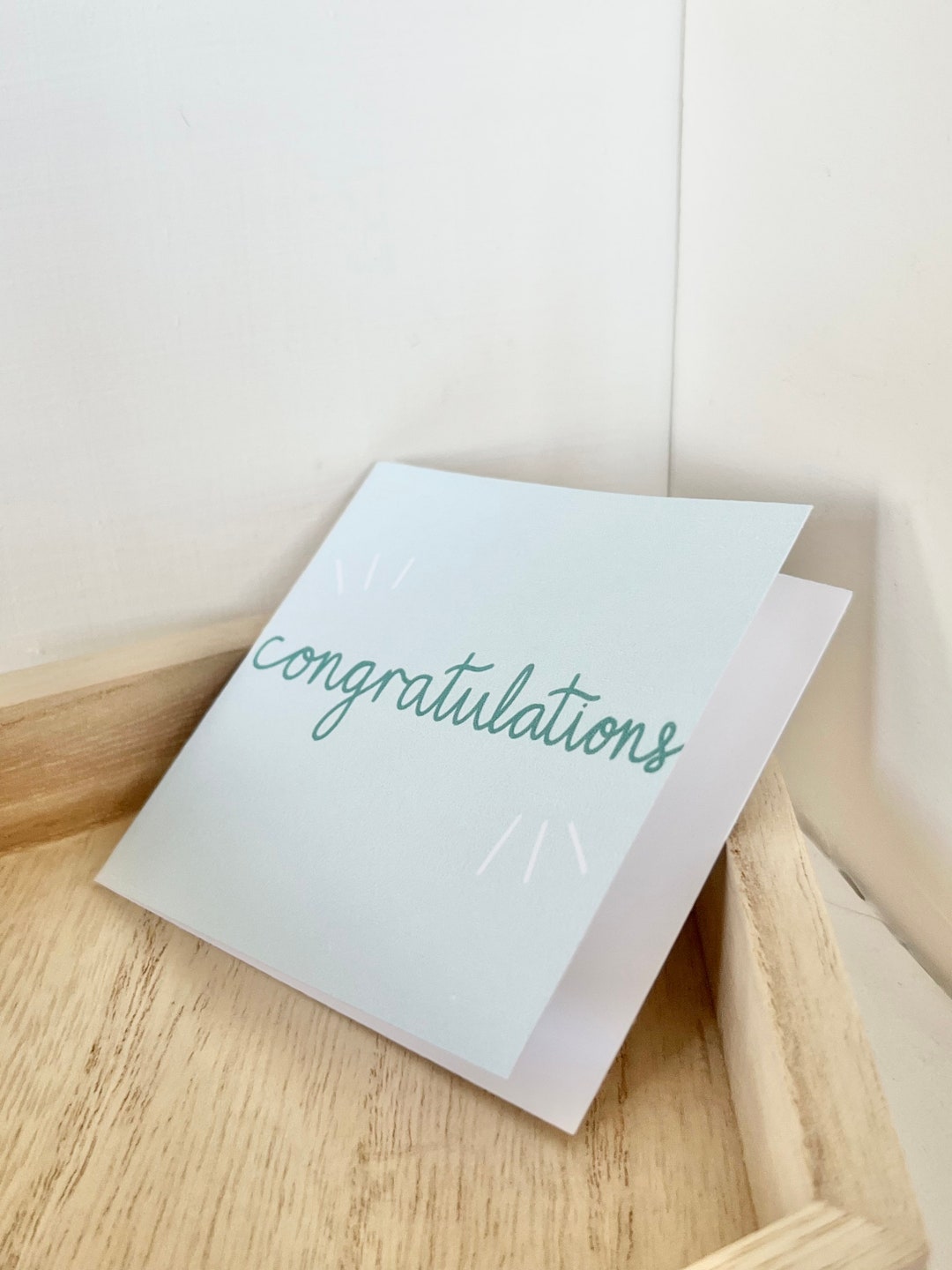 Congratulations Mini Card - Etsy