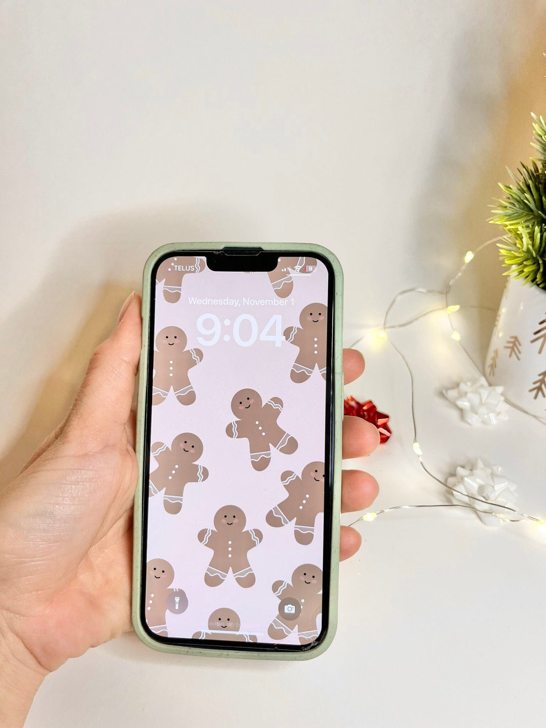 Gingerbread Man Wallpaper - Etsy