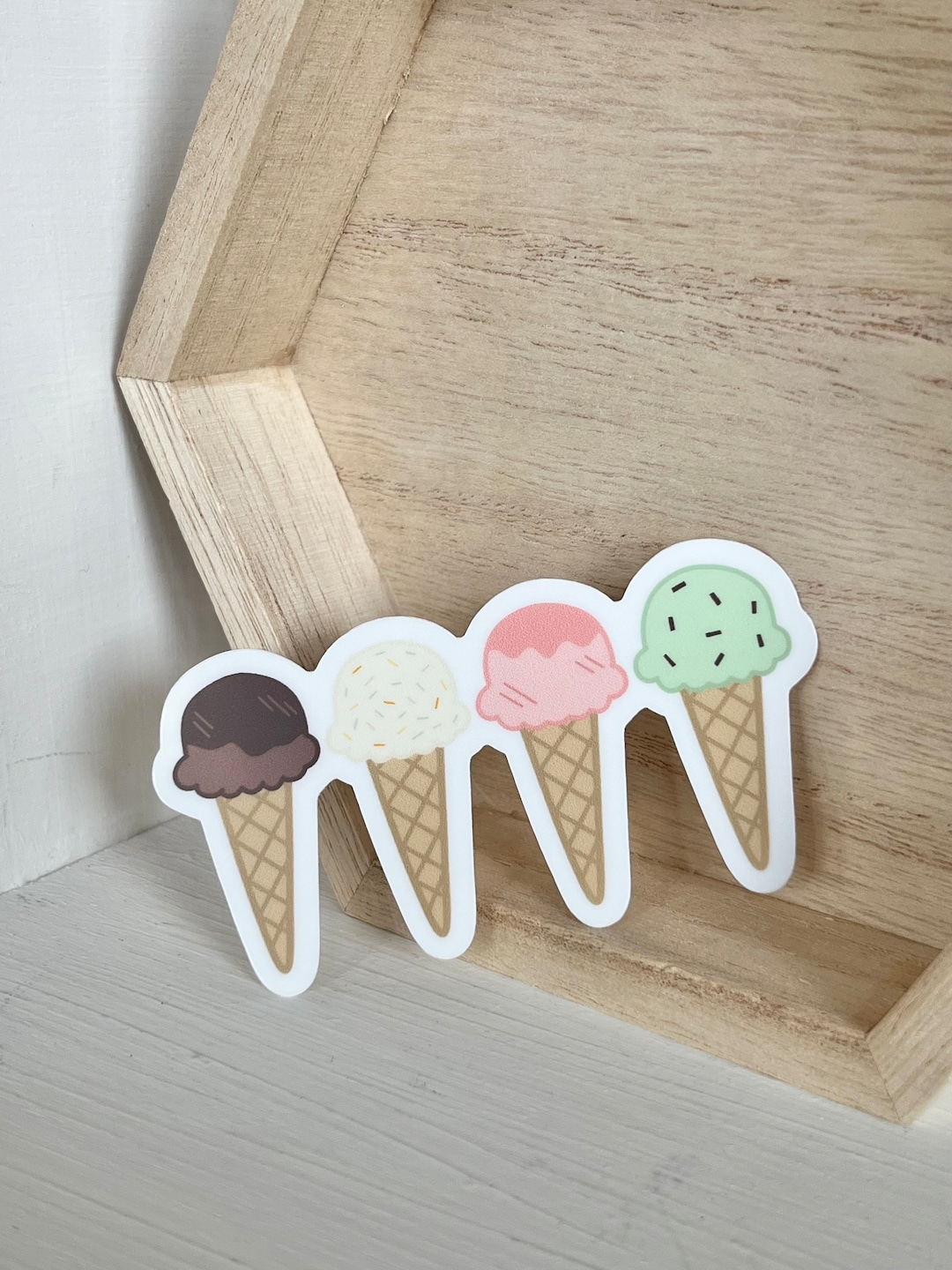 Ice Cream Cones Sticker - Etsy
