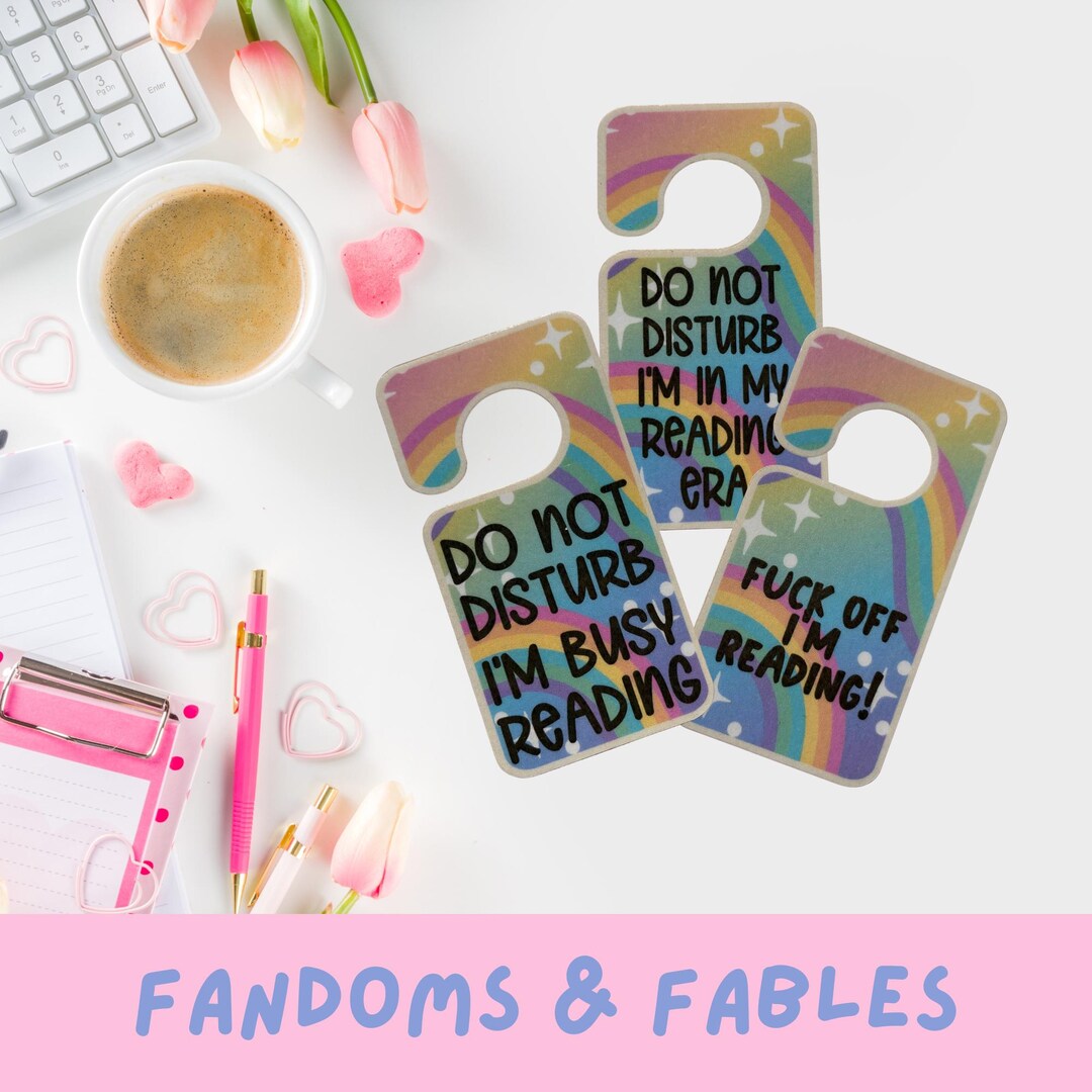 Do Not Disturb Rainbow Hanger Stickers | Kindle | Laptop | Stanley ...