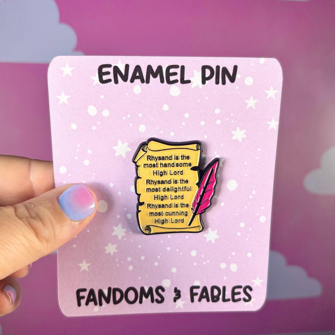 Rhysand is the Best Scroll Feyre ACOTAR Enamel Pin - Fae Booktok ...