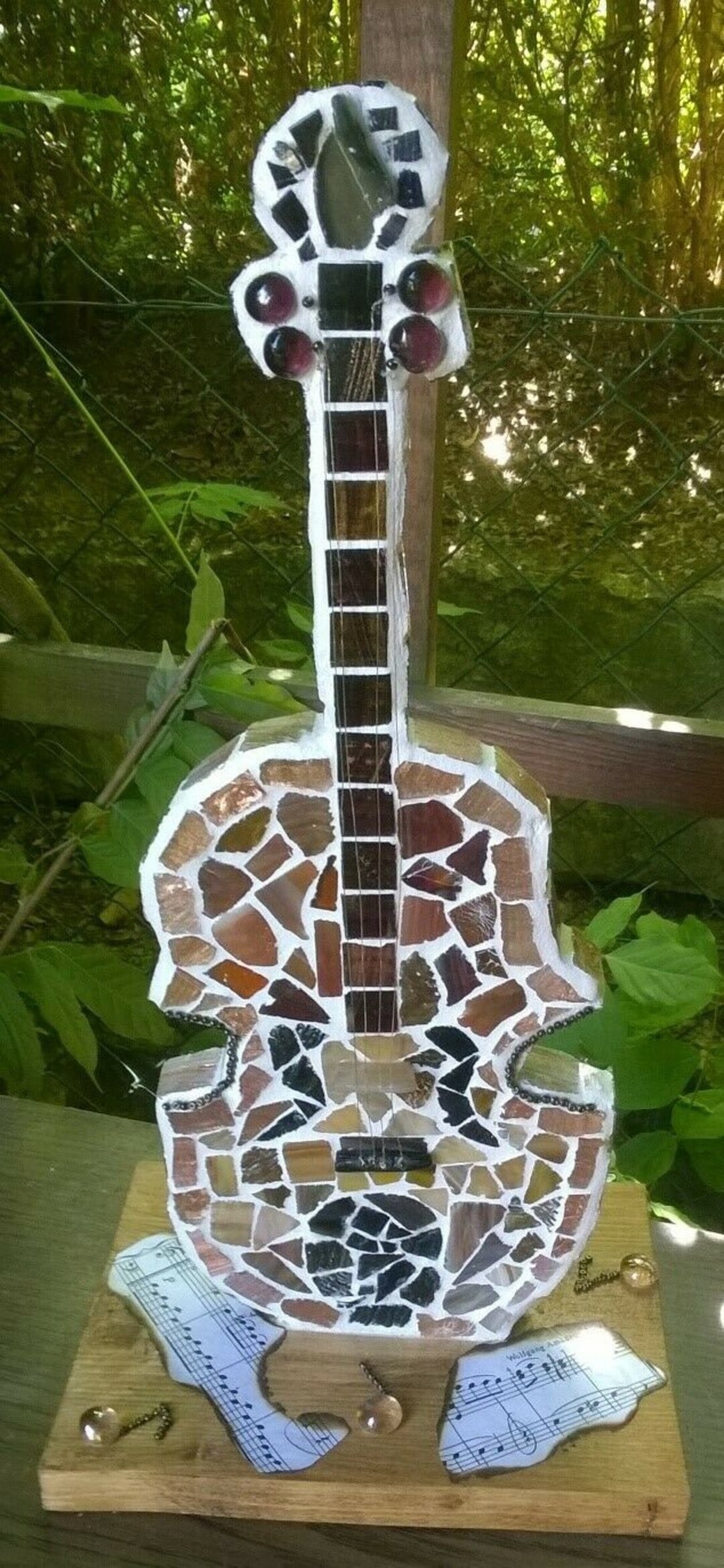 Handmade Mosaic Figure violin, Unique - Etsy