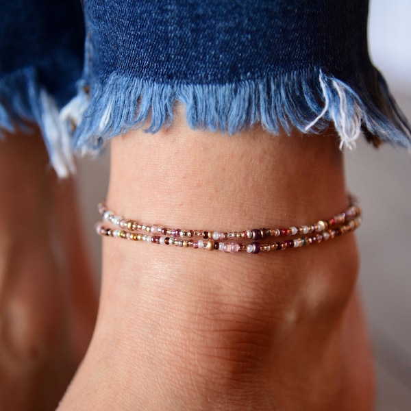 Beaded Anklet - Etsy
