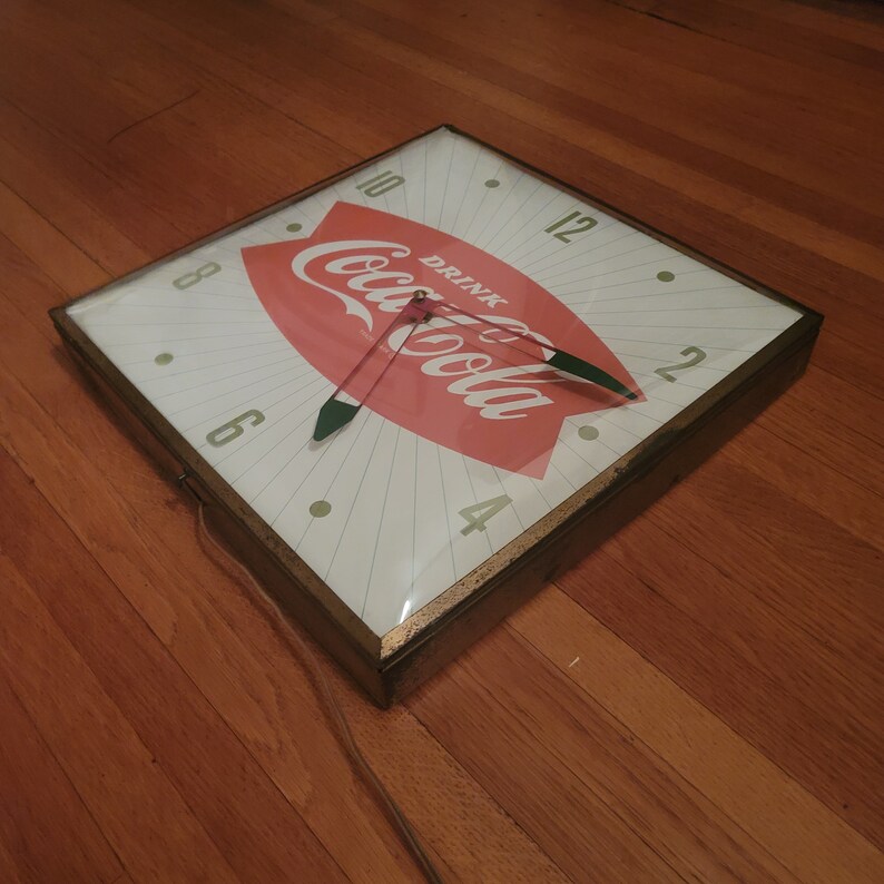 1960s Coca-cola Pam Electric Wall Clock - Etsy
