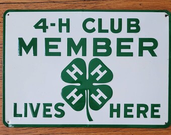 4 H Member Sign - Etsy