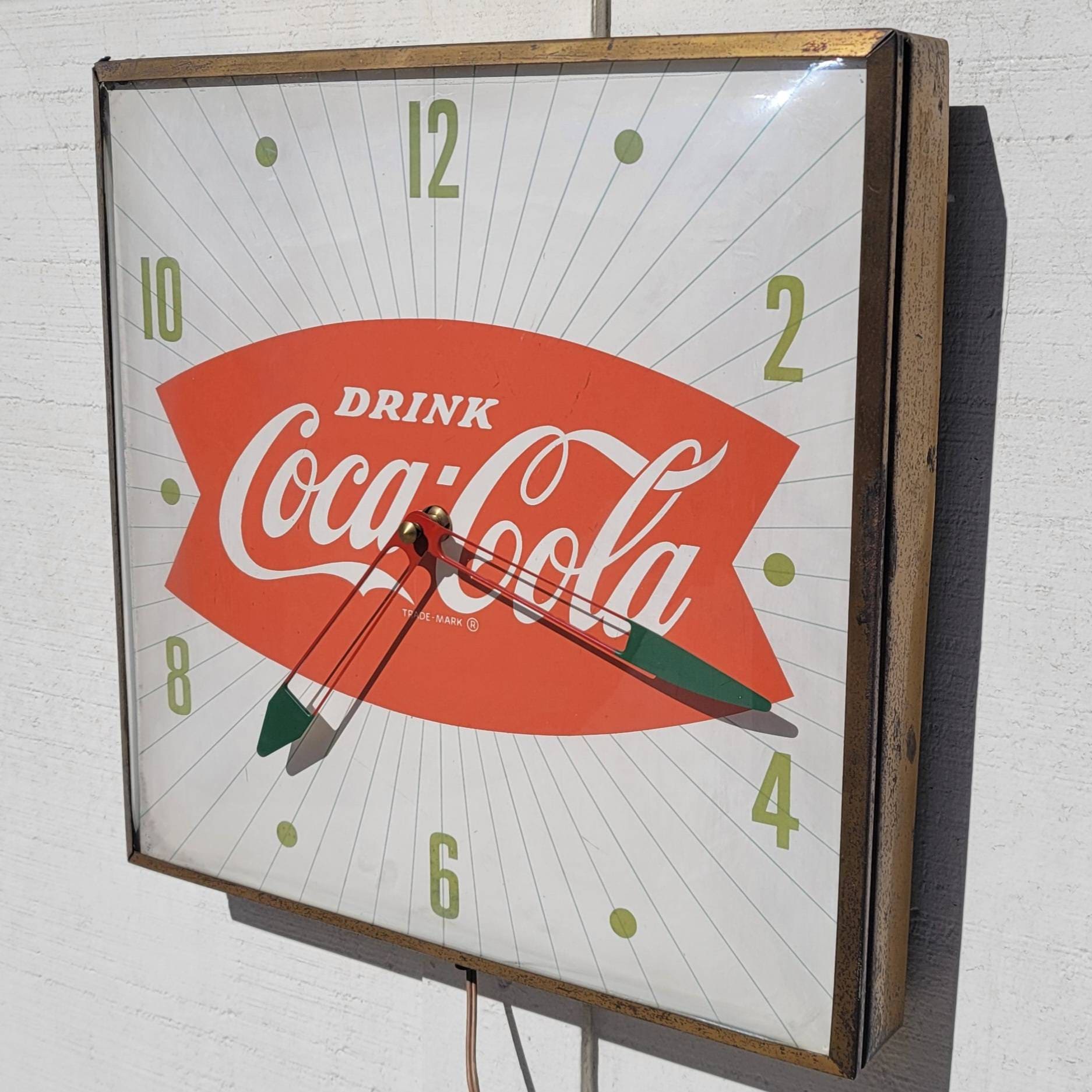 1960s Coca-cola Pam Electric Wall Clock - Etsy