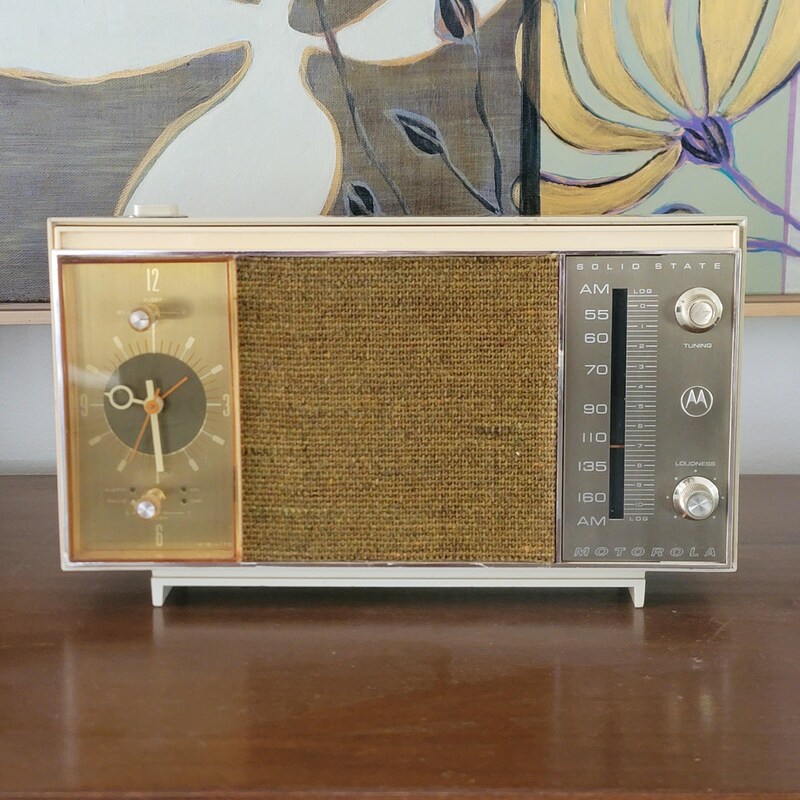 1960s Clock Radio - Etsy