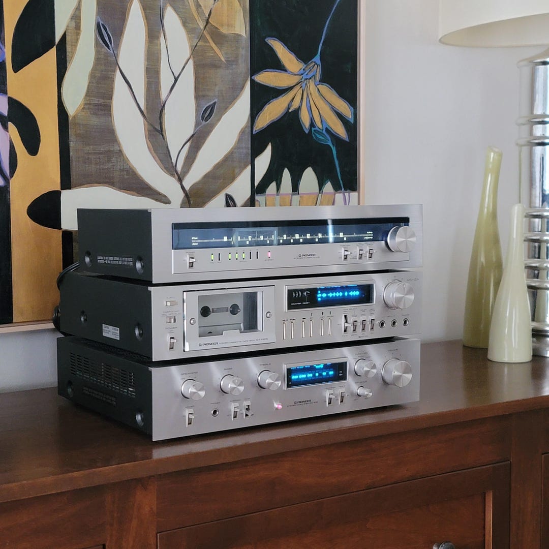 Vintage Pioneer Matched Components SA-610 Amplifier/ct-f615 Cassette Deck/tx-610 Tuner-renewed ...