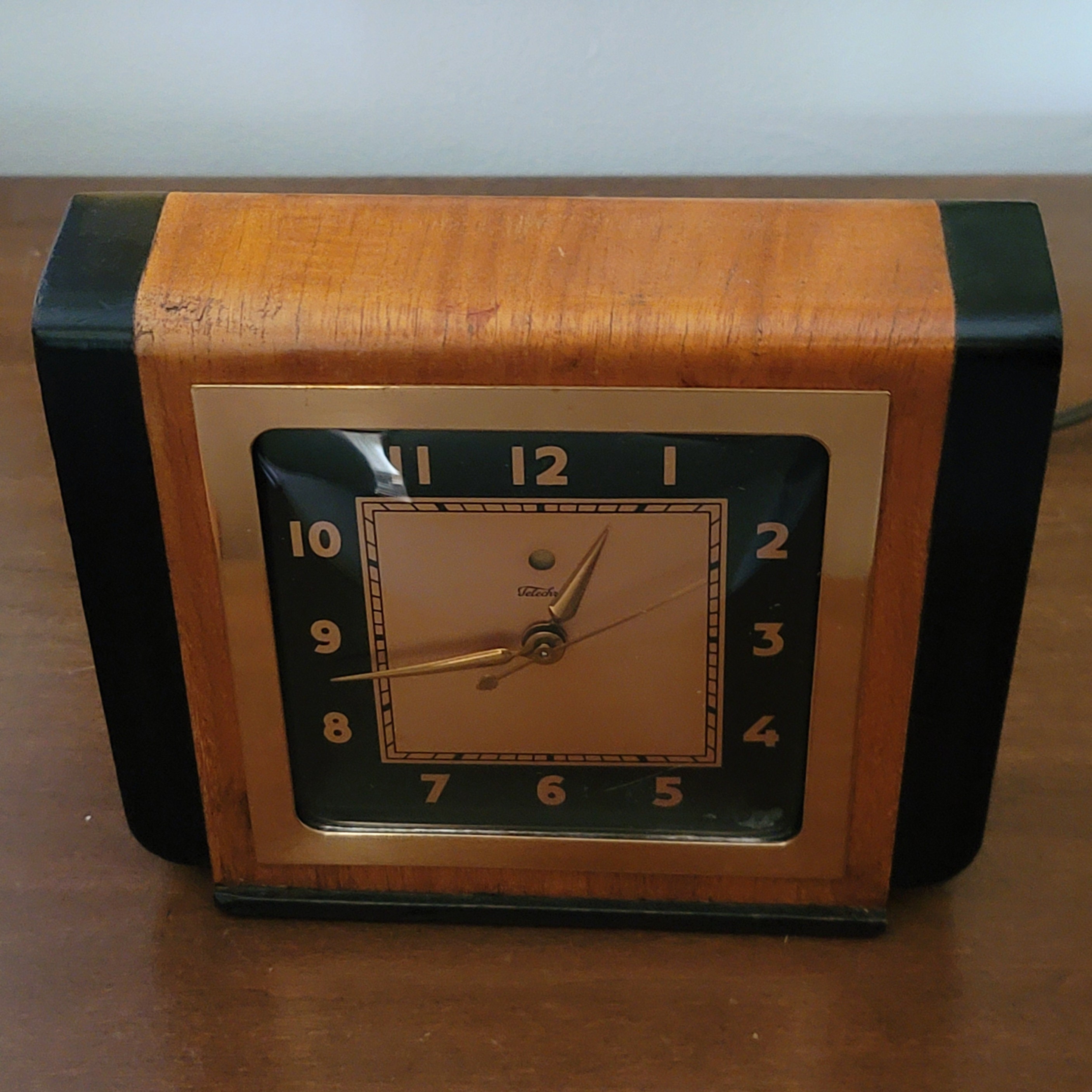 Vintage Art Deco Telechron 4F73 the Smartset Electric Desk Alarm Clock ...