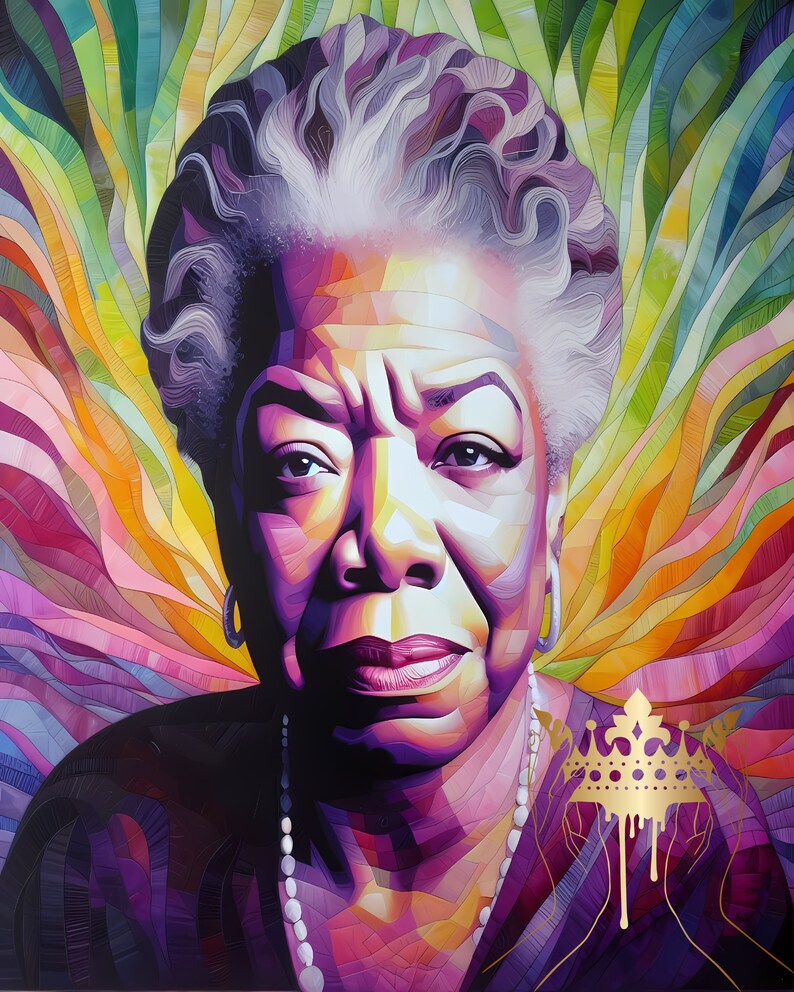 Maya Angelou, Black History Month, Printable Wall Art, Activist Art ...