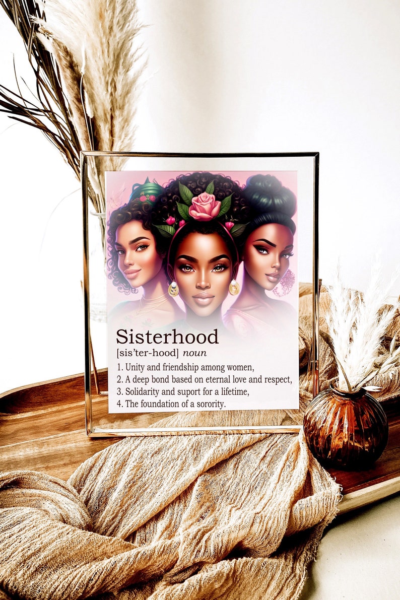 Alpha Kappa Alpha, Sisterhood Wall Art, AKA, Sorority Gifts, Greeting ...