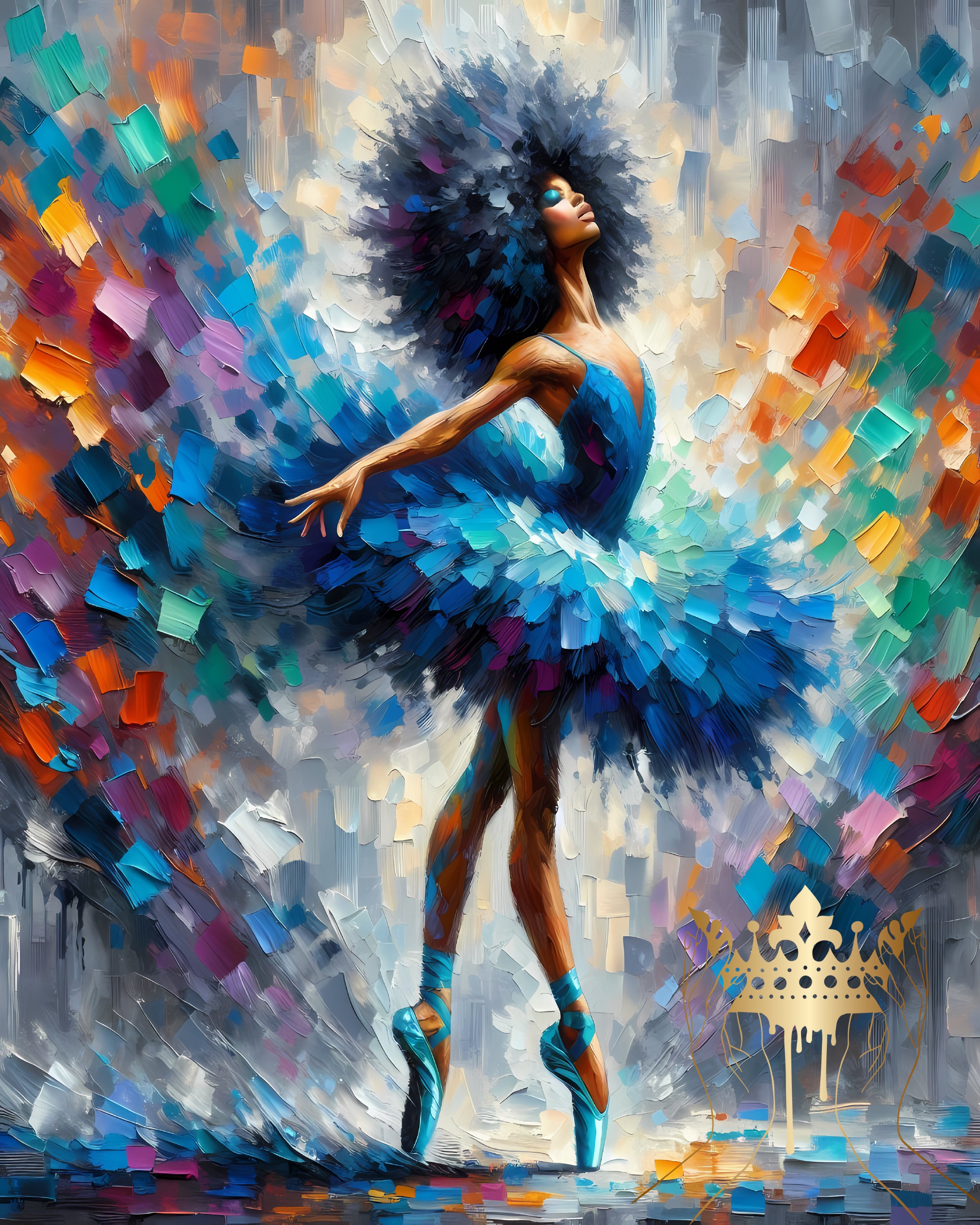 Color of Movement, Women's History Month, Ballet Art, Digital Download ...