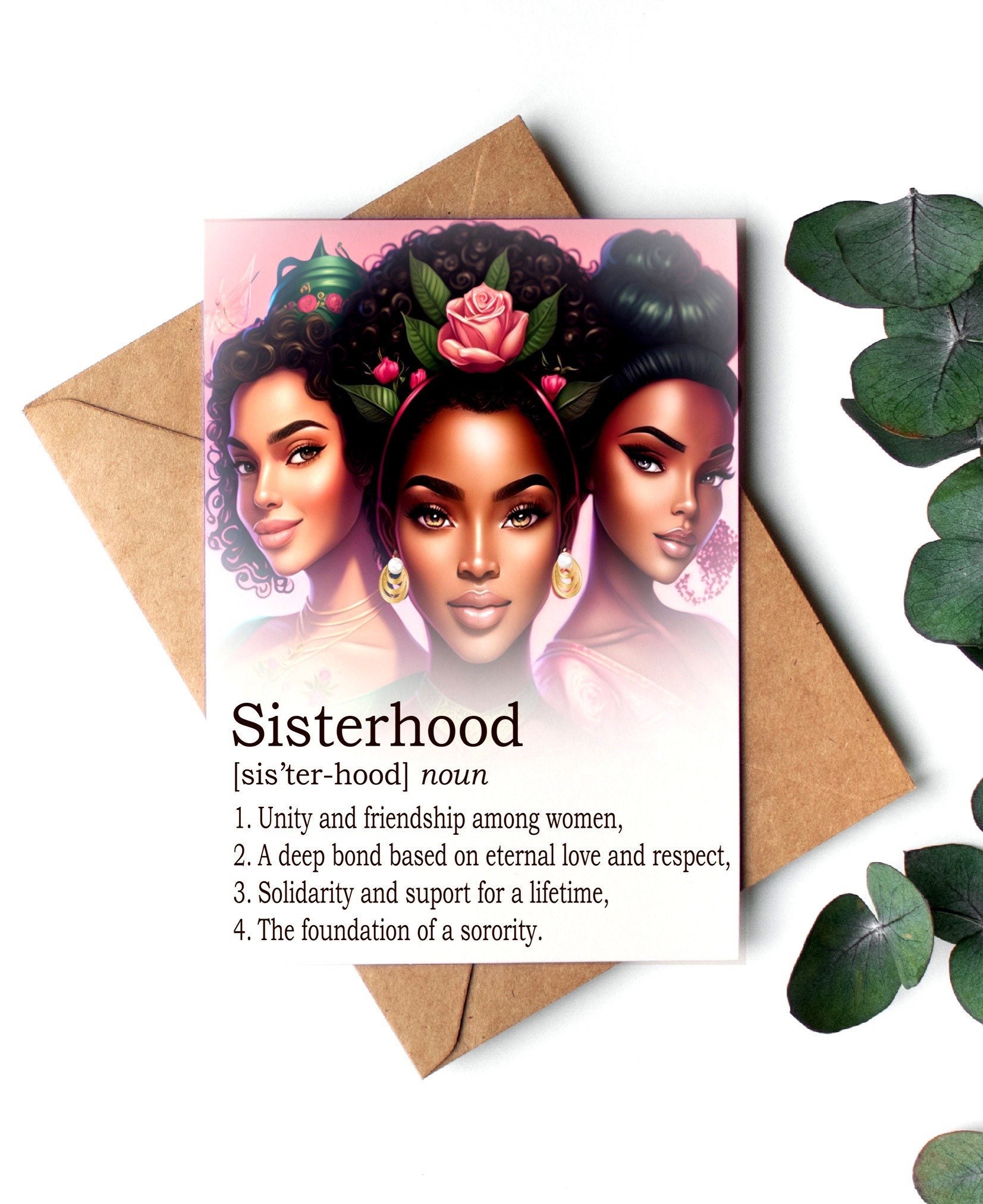 Alpha Kappa Alpha, Sisterhood Wall Art, AKA, Sorority Gifts, Greeting ...