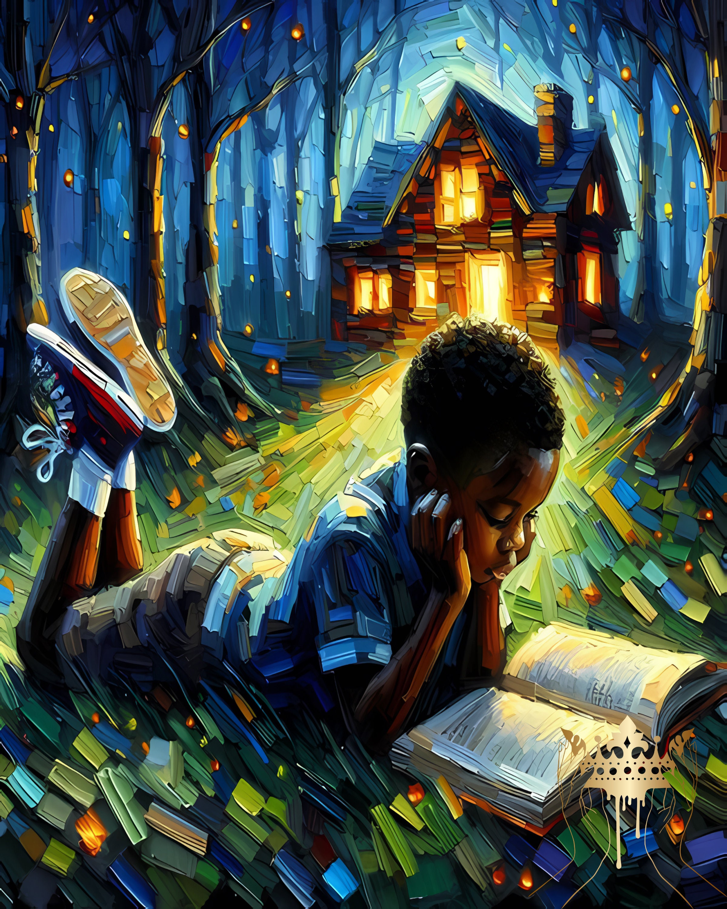 Getting Lost, Printable Wall Art, Black Art, Children Art, Nursery Art ...