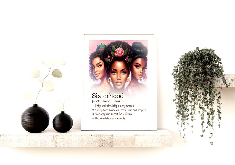Alpha Kappa Alpha, Sisterhood Wall Art, AKA, Sorority Gifts, Greeting ...