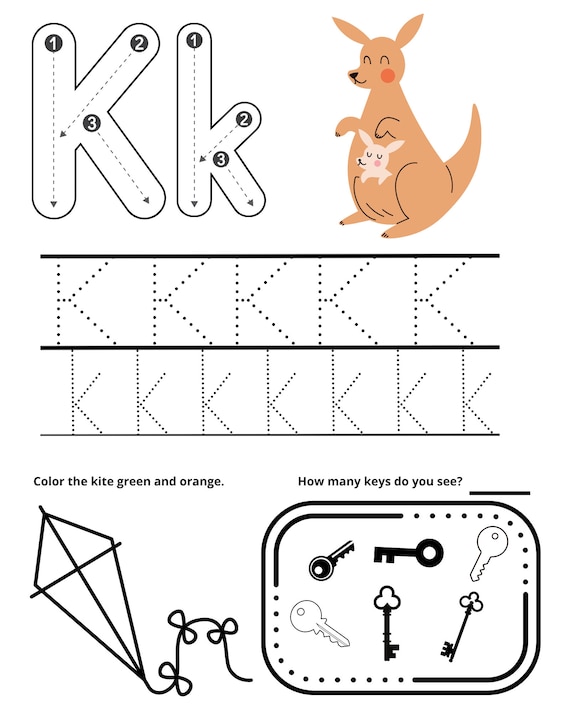 Letter K Worksheet