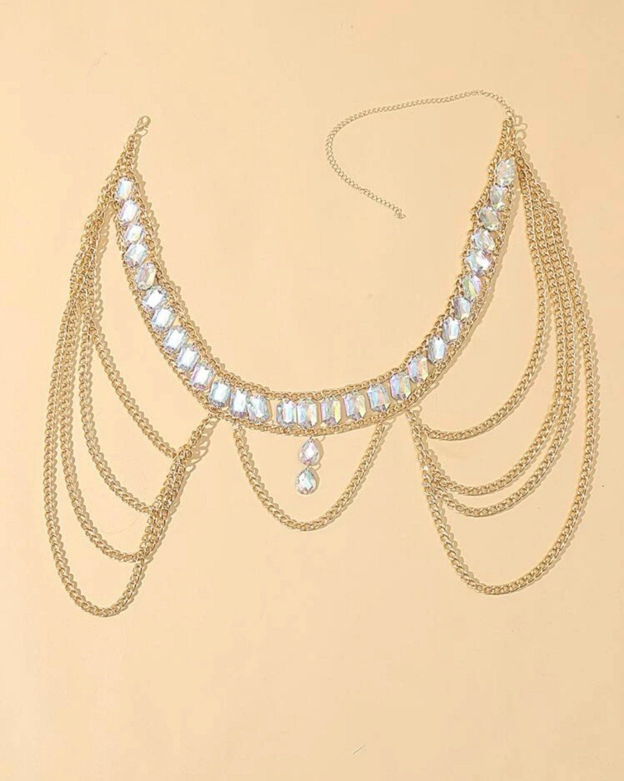 Gemstone Body Chain Rave Outfits Festival Outfits - Etsy