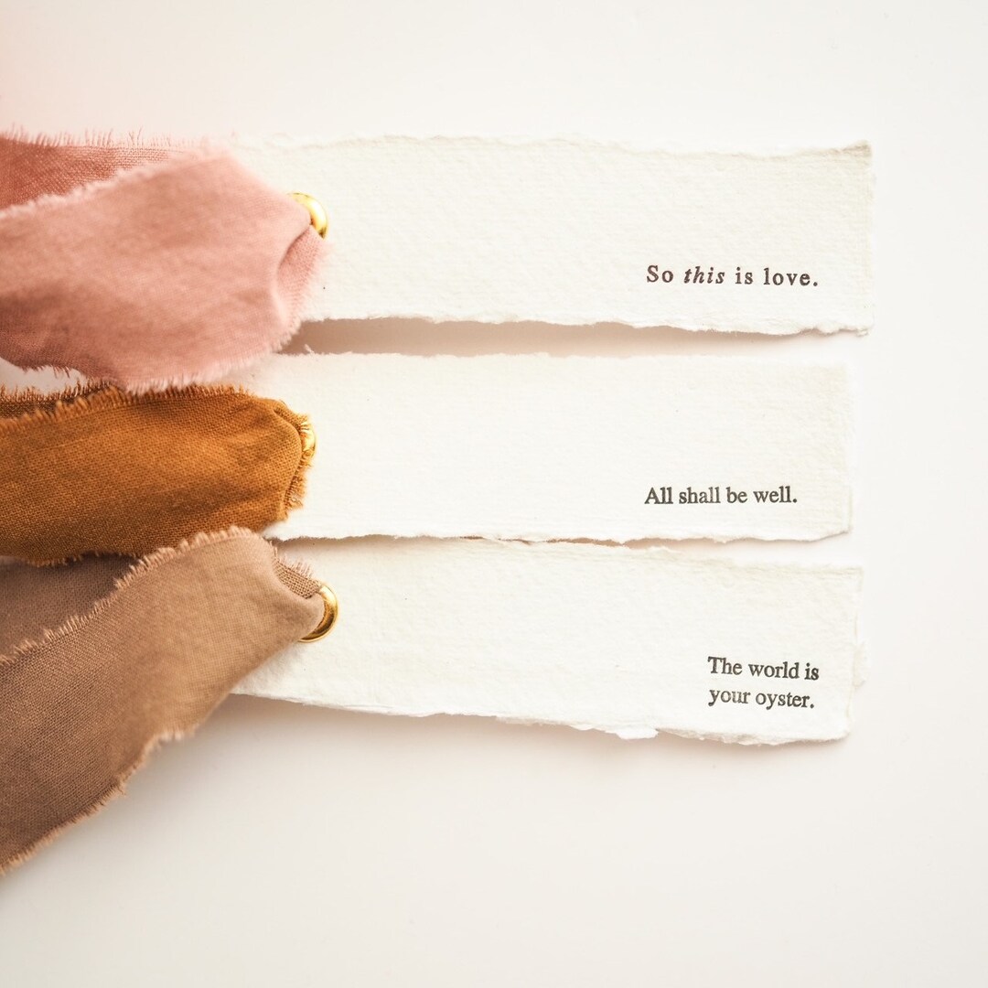 Be Well Tag Pack Memo Inspo Board Letter Pressed Luxury Gift Tags ...