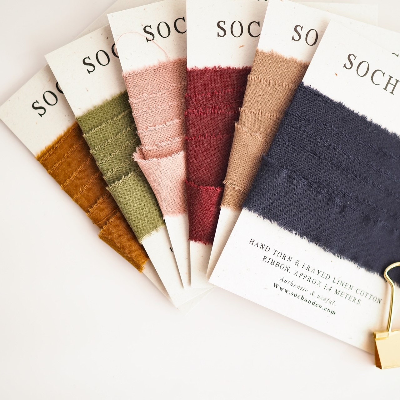 Hand Frayed & Torn Ribbon Linen Cotton Ribbon Wedding - Etsy