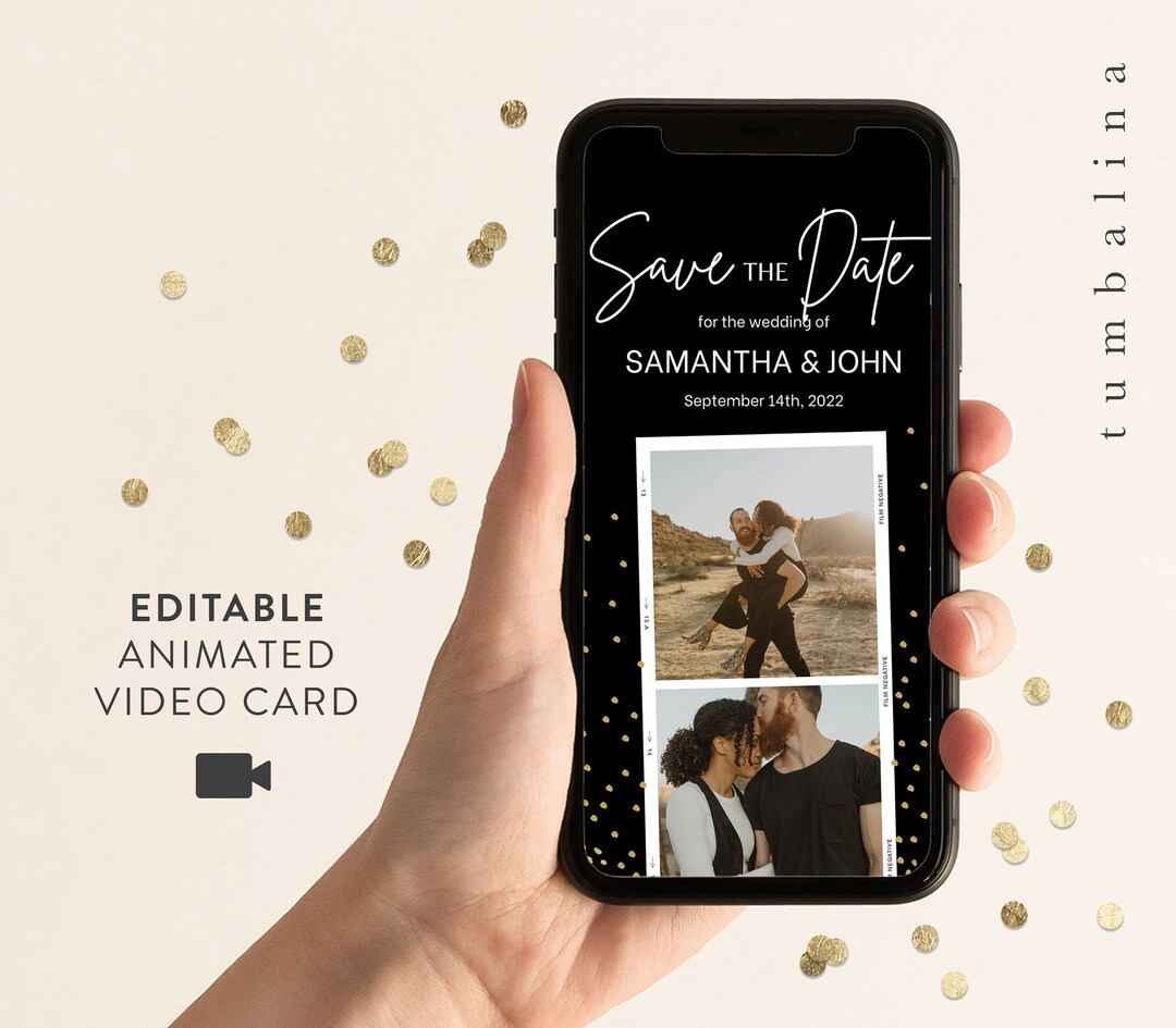 Save the Date Animated E Card Save the Date Animated Video - Etsy ...