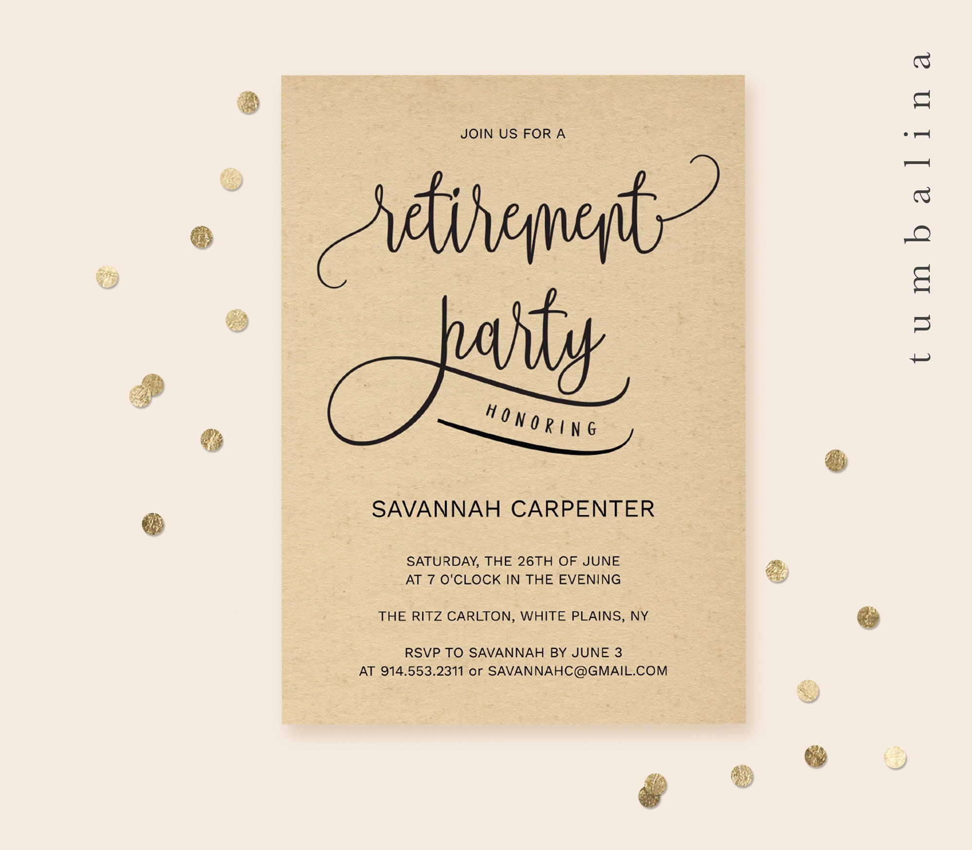 Surprise Retirement Party Invitation Printable - Etsy