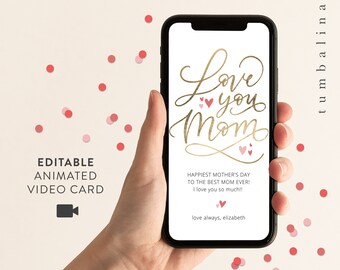 Happy Birthday Digital Card Happy Birthday Card Animated - Etsy