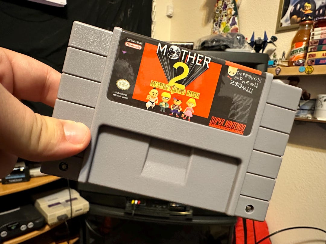 Mother 2 Maternalbound Redux Snes Homebrew Cartridge Etsy
