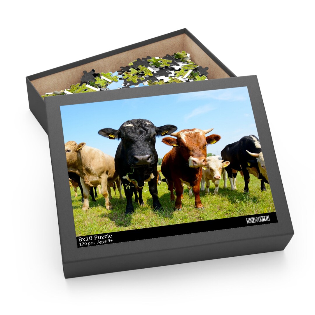 Cows in Summer 120/252/500-piece Puzzle Kids and Adults - Etsy