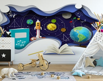 Science Removable Wallpaper - Etsy