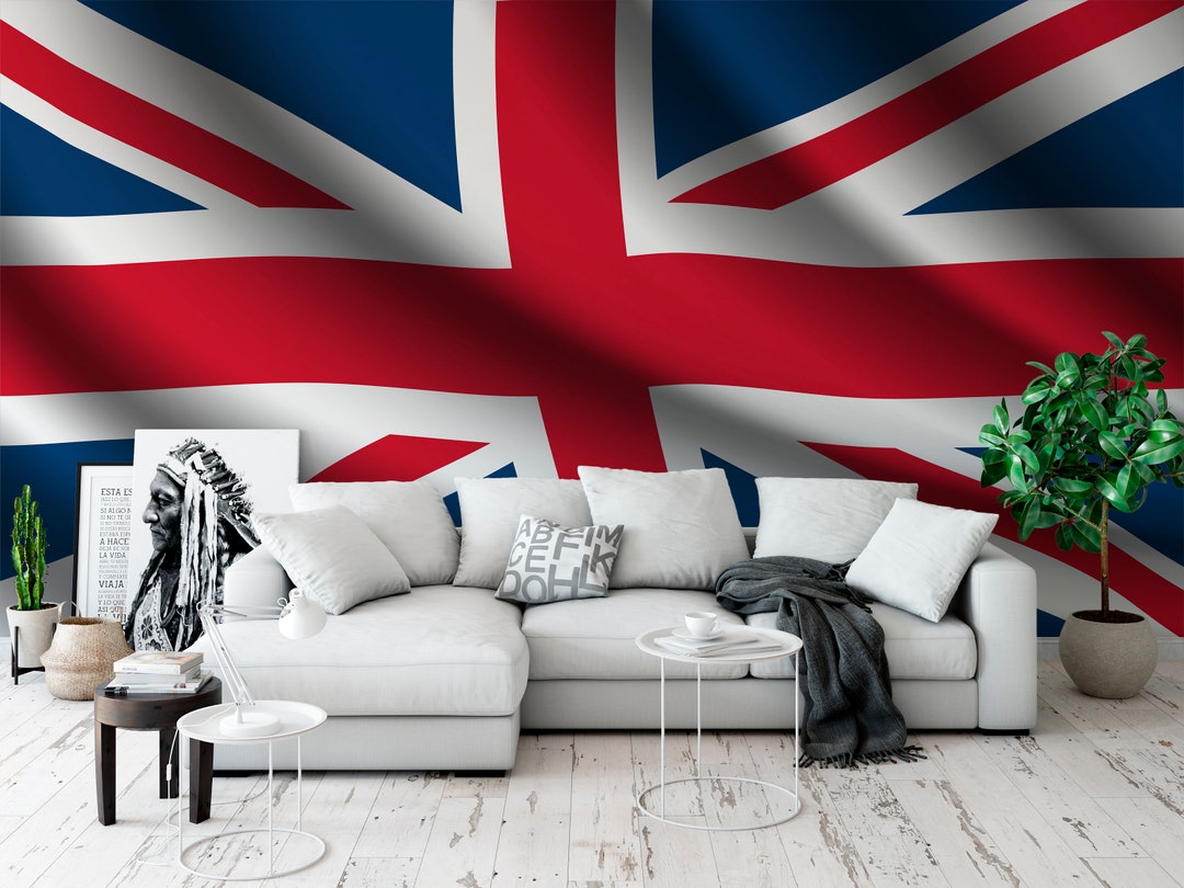 British Flag Peel and Stick Wallpaper Waterproof Wallpaper - Etsy