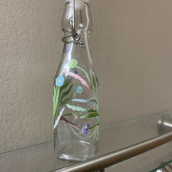 Hand Painted Bottles - Etsy