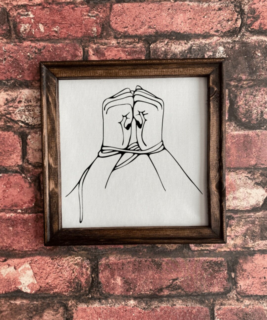 Shibari Inspired Bound in Rope Framed Canvas Lightweight Framed Wall ...