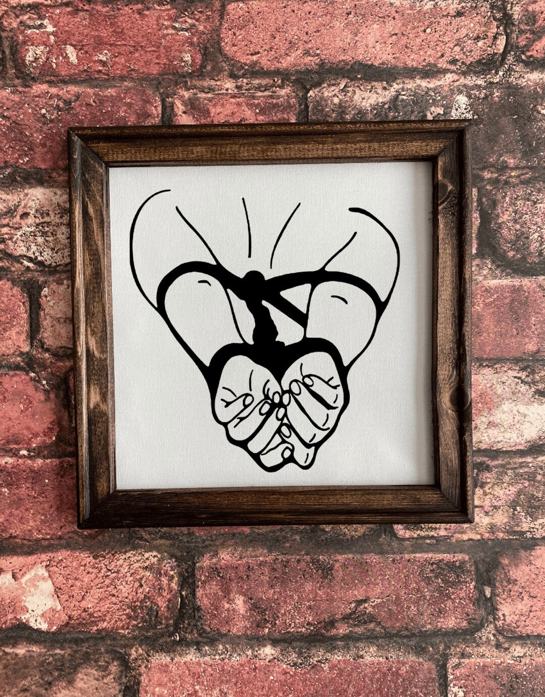 Shibari Inspired Bound Beauty in Rope Framed Canvas Lightweight Framed ...