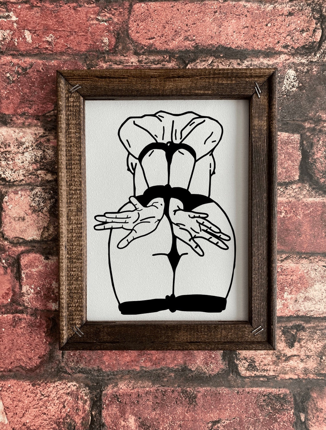 Shibari Inspired Bound Beauty in Rope Framed Canvas - Etsy