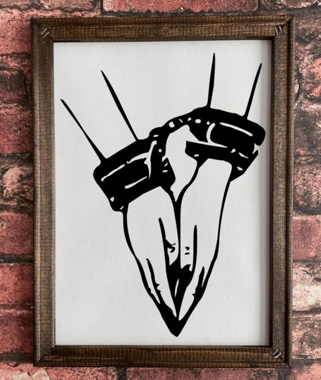 Restraint Handcuff Bound Hands Framed Canvas Lightweight Framed Wall ...
