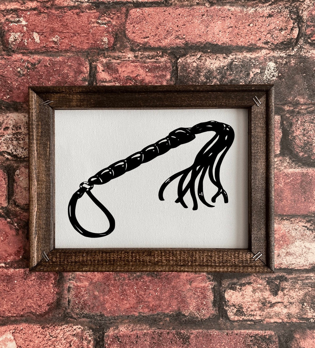 Whip- Flogger Beds Punishmentt - Framed Canvas Lightweight Framed Wall ...