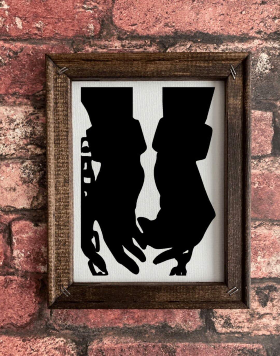 Restraint Handcuff Bound Hands Framed Canvas Lightweight Framed Wall ...