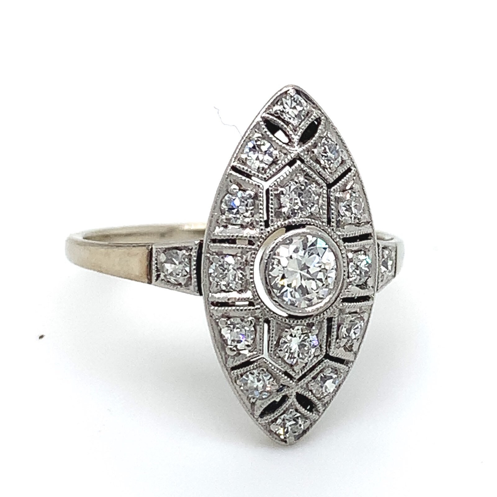 Art Deco Style Diamond Ring - Etsy