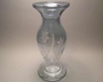 Lenox Etched Crystal Vase - Etsy