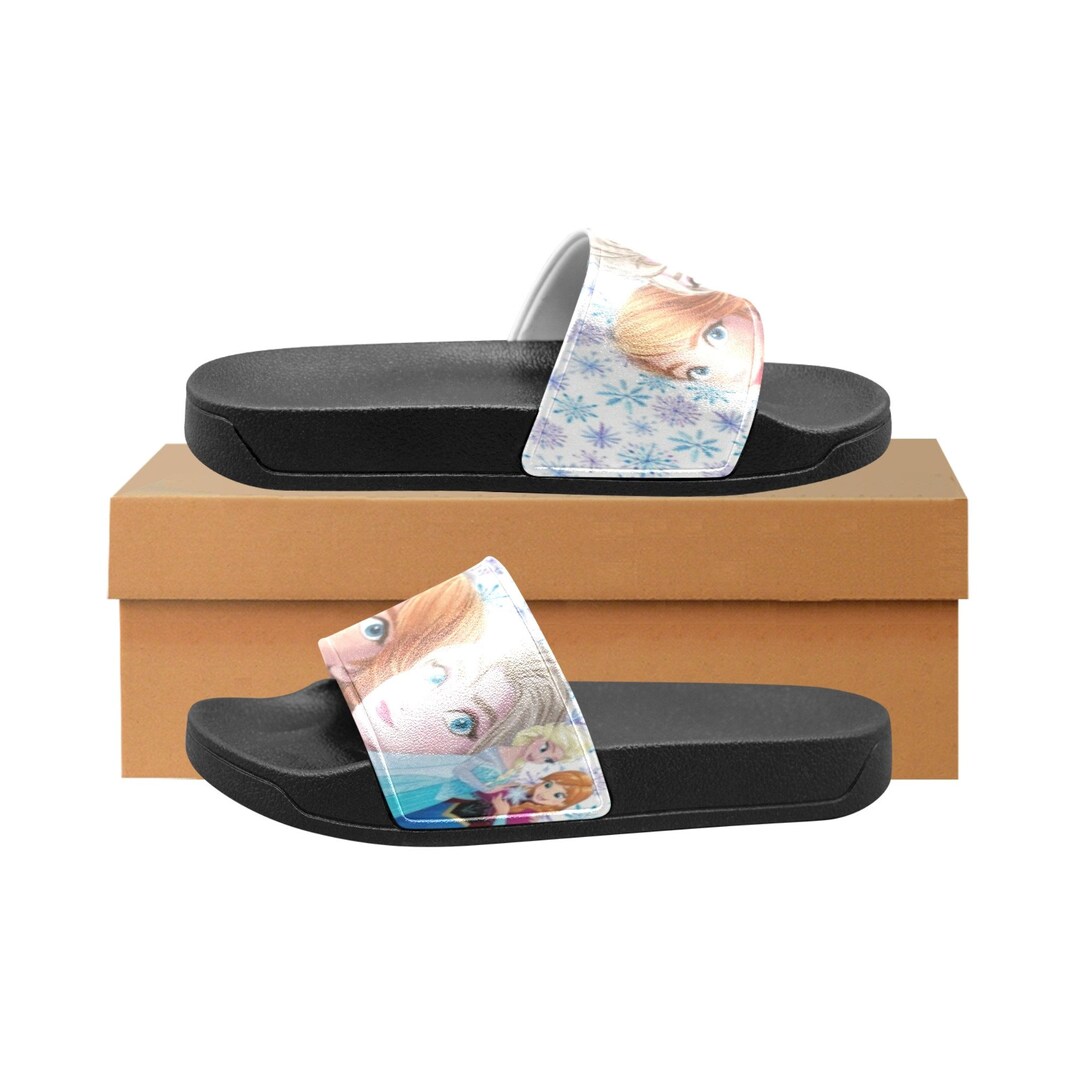Frozen Elsa Slide Sandals Custom Made Flip Flop Personalize for Unisex ...