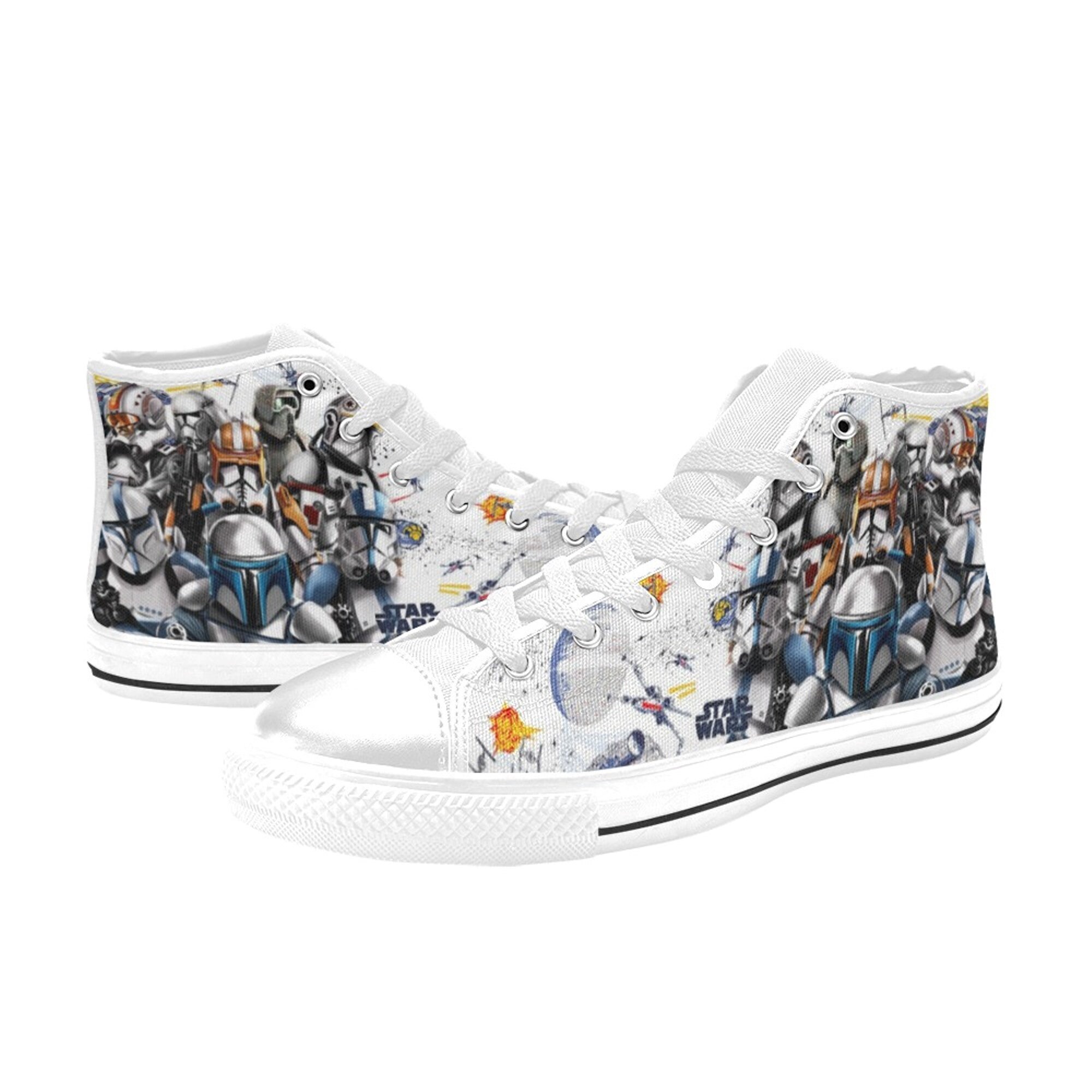 Star Wars Shoes Unisex Adult Shoes, Canvas Shoes High Top sold by Tring ...