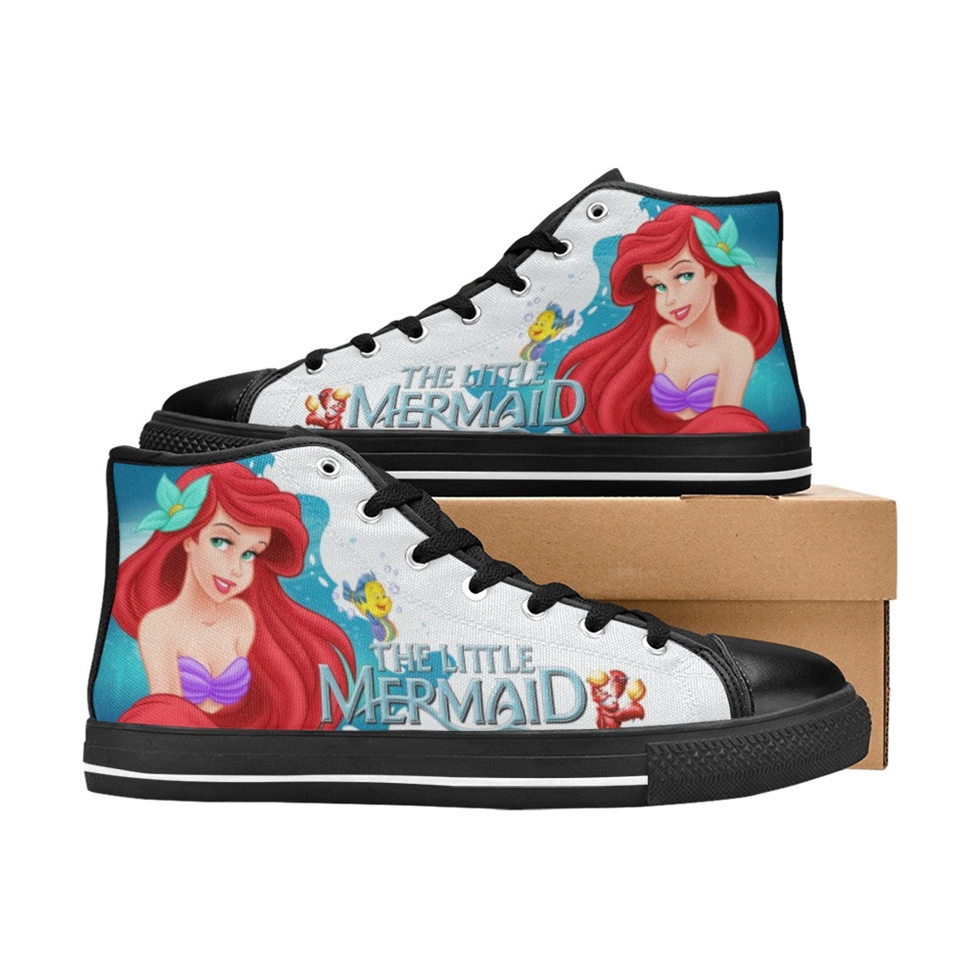 The Little Mermaid Unofficial Shoes Custom Unisex Adult Shoes - Etsy
