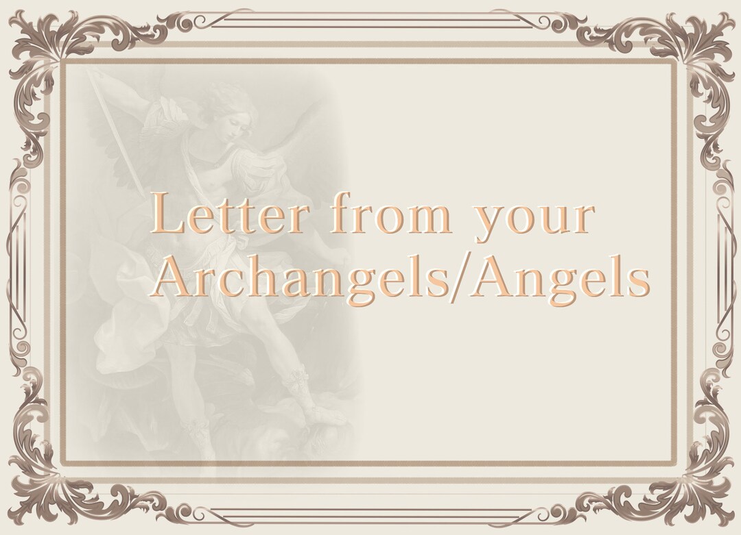 Archangel/angel Letter - Etsy