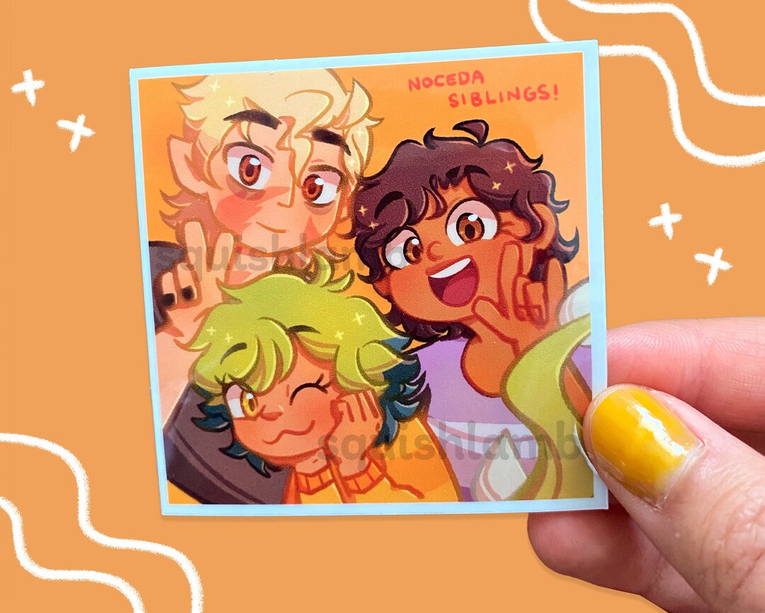 Noceda Siblings Waterproof Glossy Vinyl Sticker - Etsy