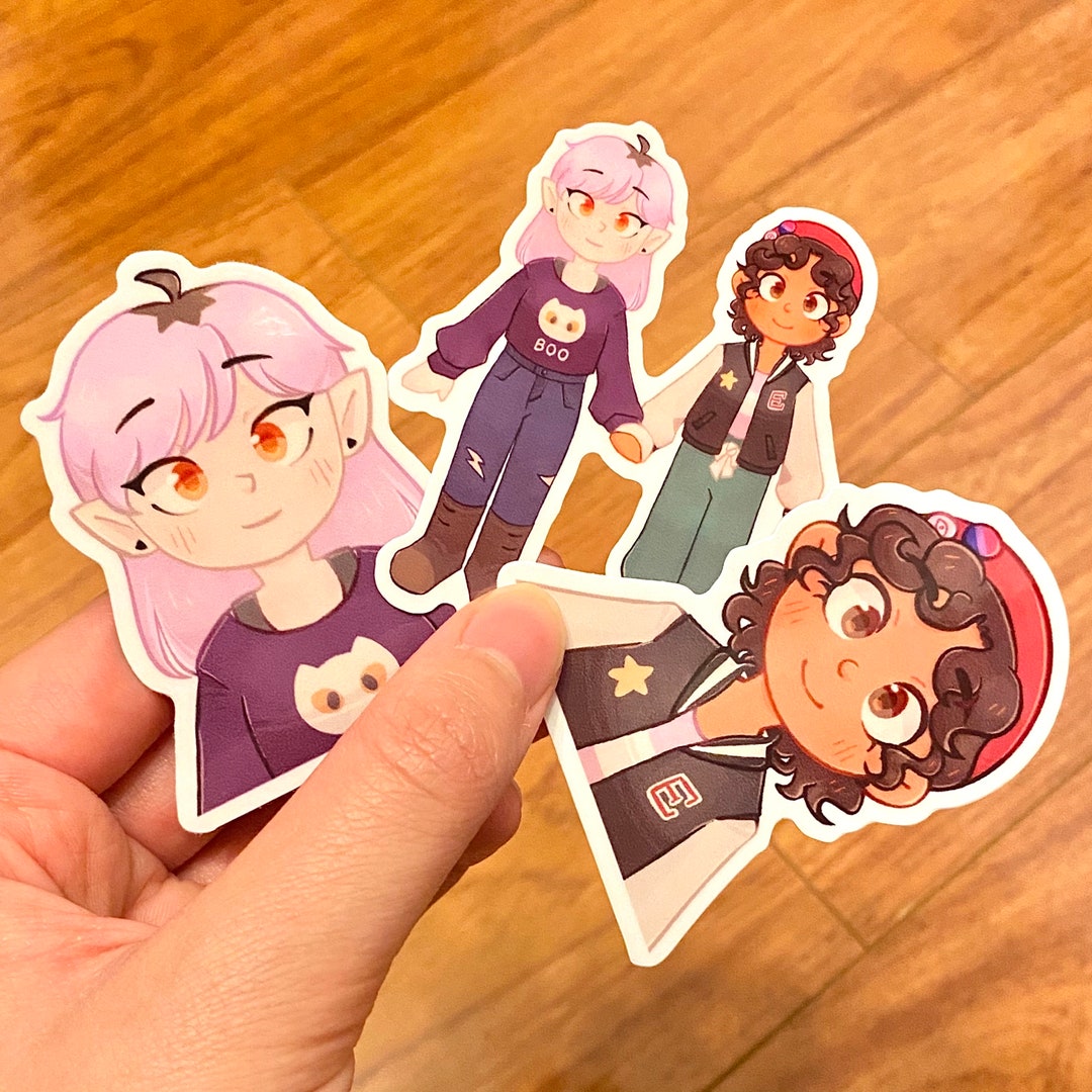 LUMITY Waterproof Glossy Vinyl Sticker Set - Etsy