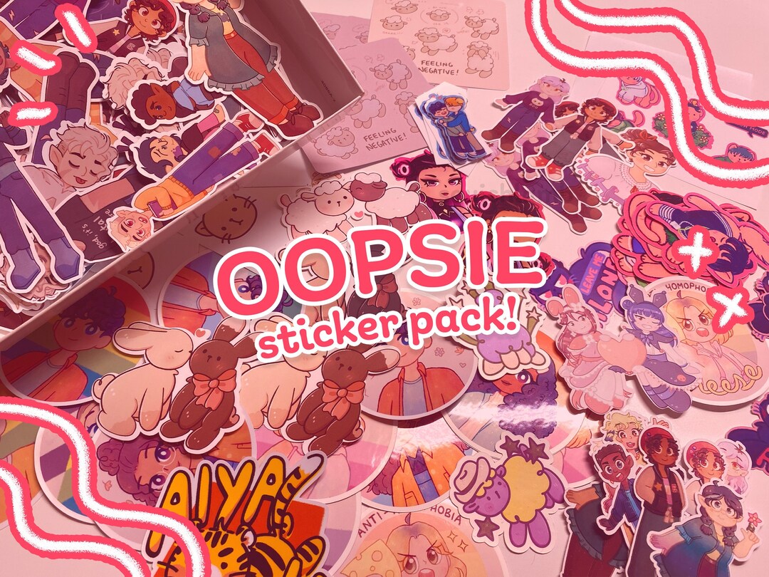 OOPS! Sticker Packs / Mystery Grab Bag / 5 B-grade Stickers! - Etsy