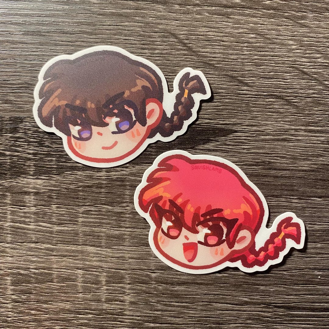 Ranma 1/2 - Waterproof Vinyl Stickers - Etsy